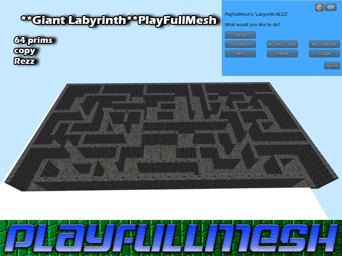 Second Life Marketplace - **Giant Labyrinth**PlayFullMesh